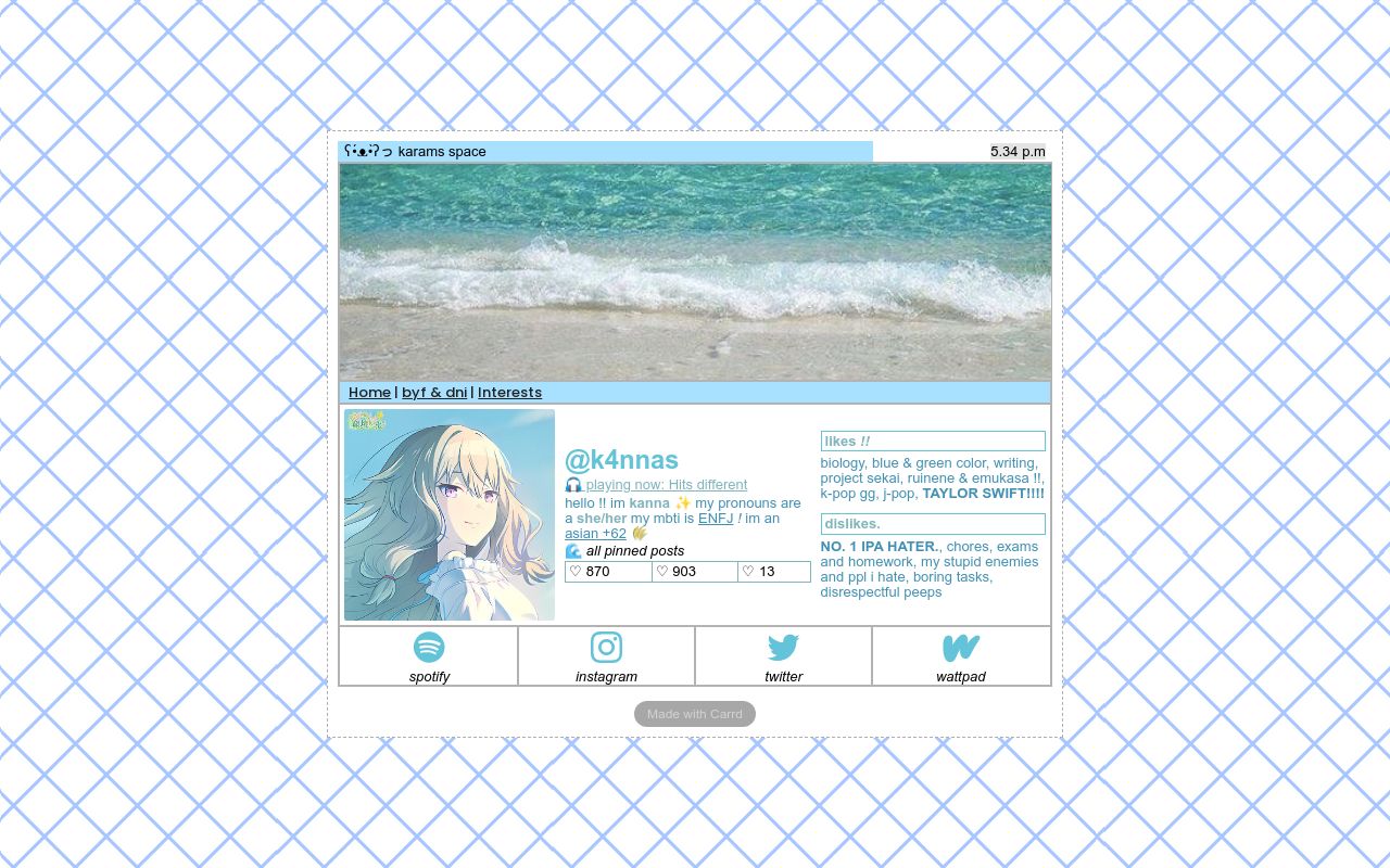 ʕ•́ᴥ•̀ʔっ kannas space